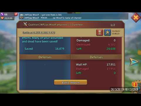 Lords: mobile Darknest lvl 1 guild fest battle - YouTube