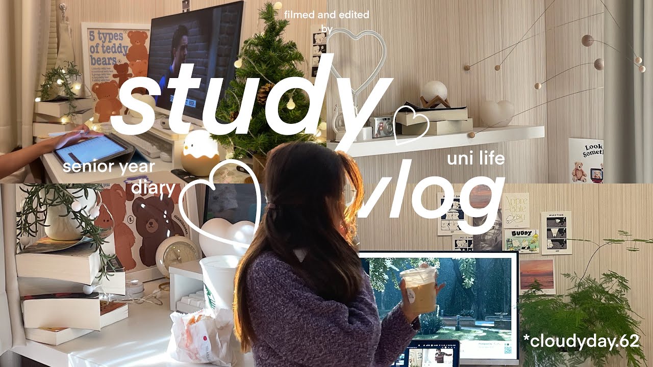 study vlog 32 | uni life as a 4th year student, วันไปเรียน, ตัคคลิป ...