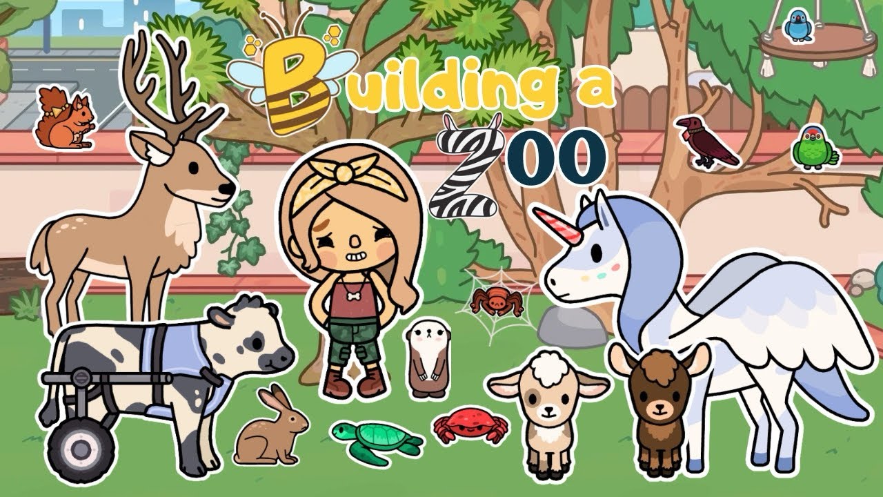 Building a zoo in Toca Boca 🐨🐸 - YouTube