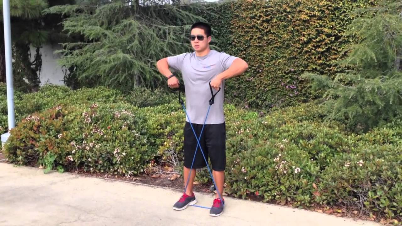 Resistance Cord Drills: Upright Rows | Sweat City Athletic Performance ...