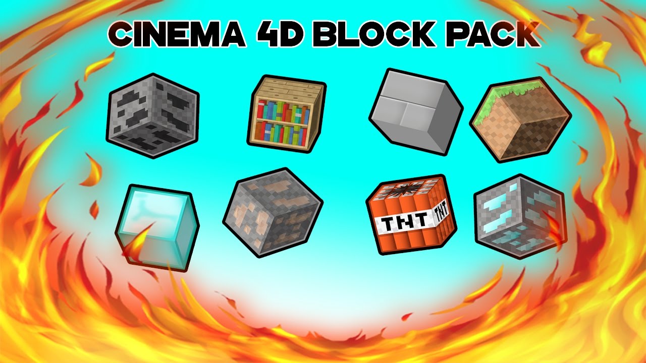 Cinema 4D Minecraft Block Pack| - YouTube
