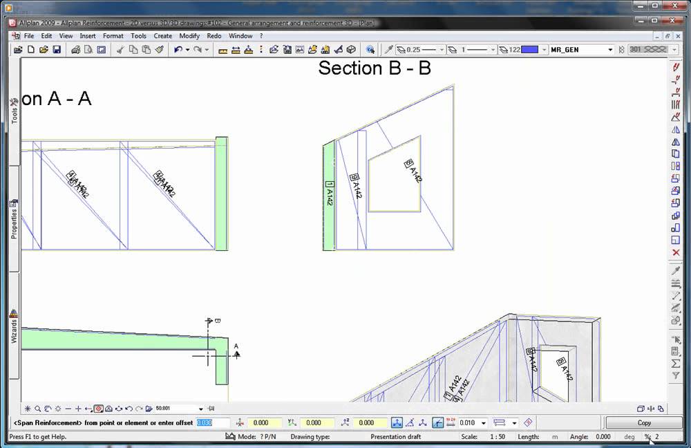 Allplan - Bearing walls reinforcement.wmv - YouTube