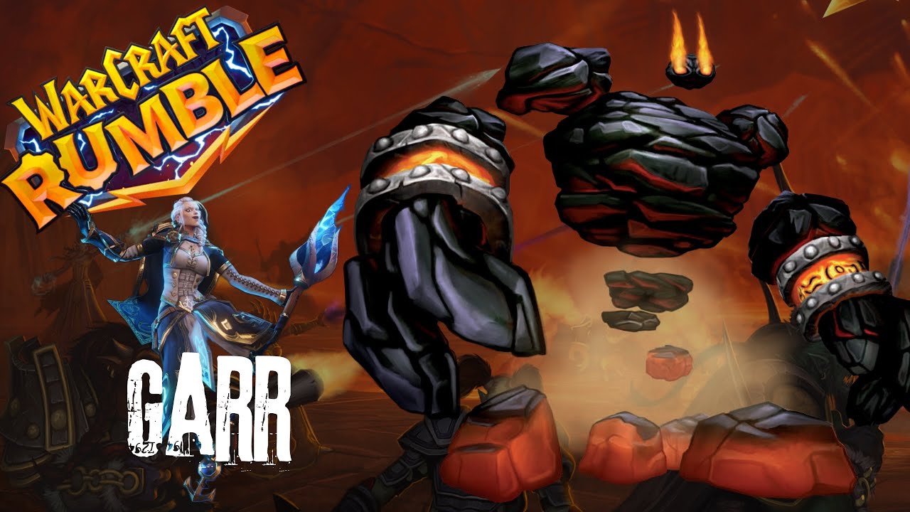 Warcraft Rumble Molten Core Raid : Garr - YouTube
