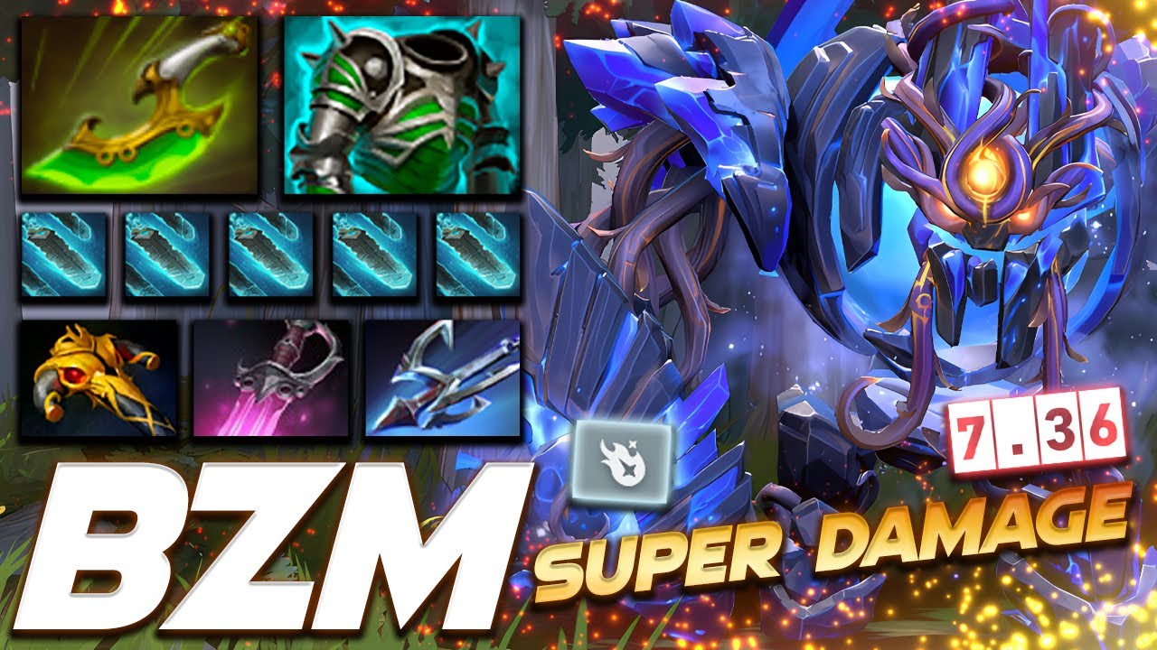 BZM Tiny Super Damage - Dota 2 Pro Gameplay [Watch & Learn] - YouTube