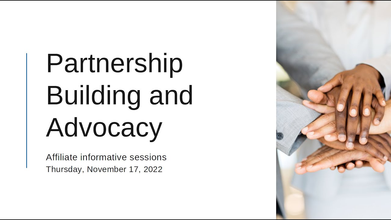 How to build partnerships for public health advocacy - YouTube