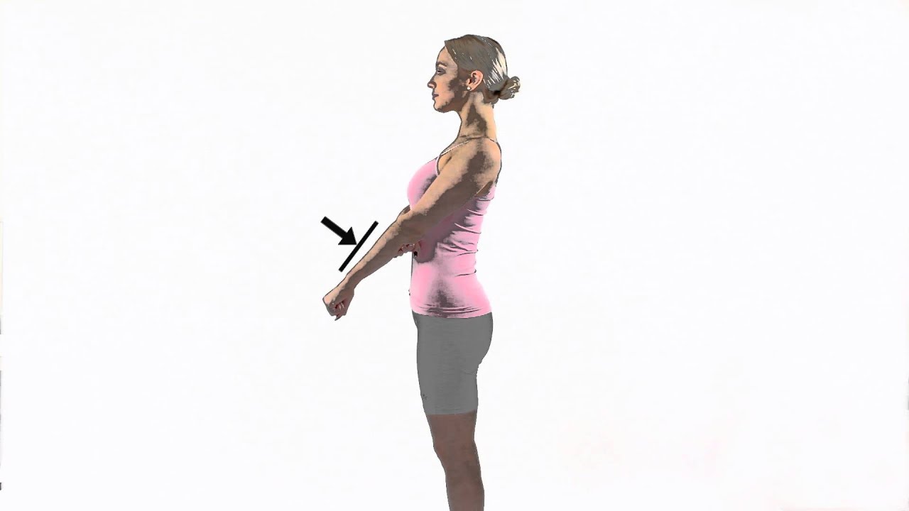 Isometric shoulder strengthening into extension - YouTube