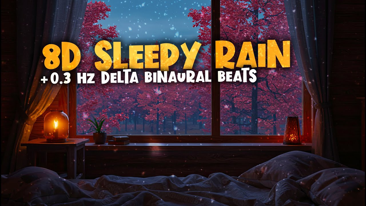 Lucid Dream Rain 🌧️ ASMR 8D Sleep Music + 0.30 Hz Deep Binaural ...