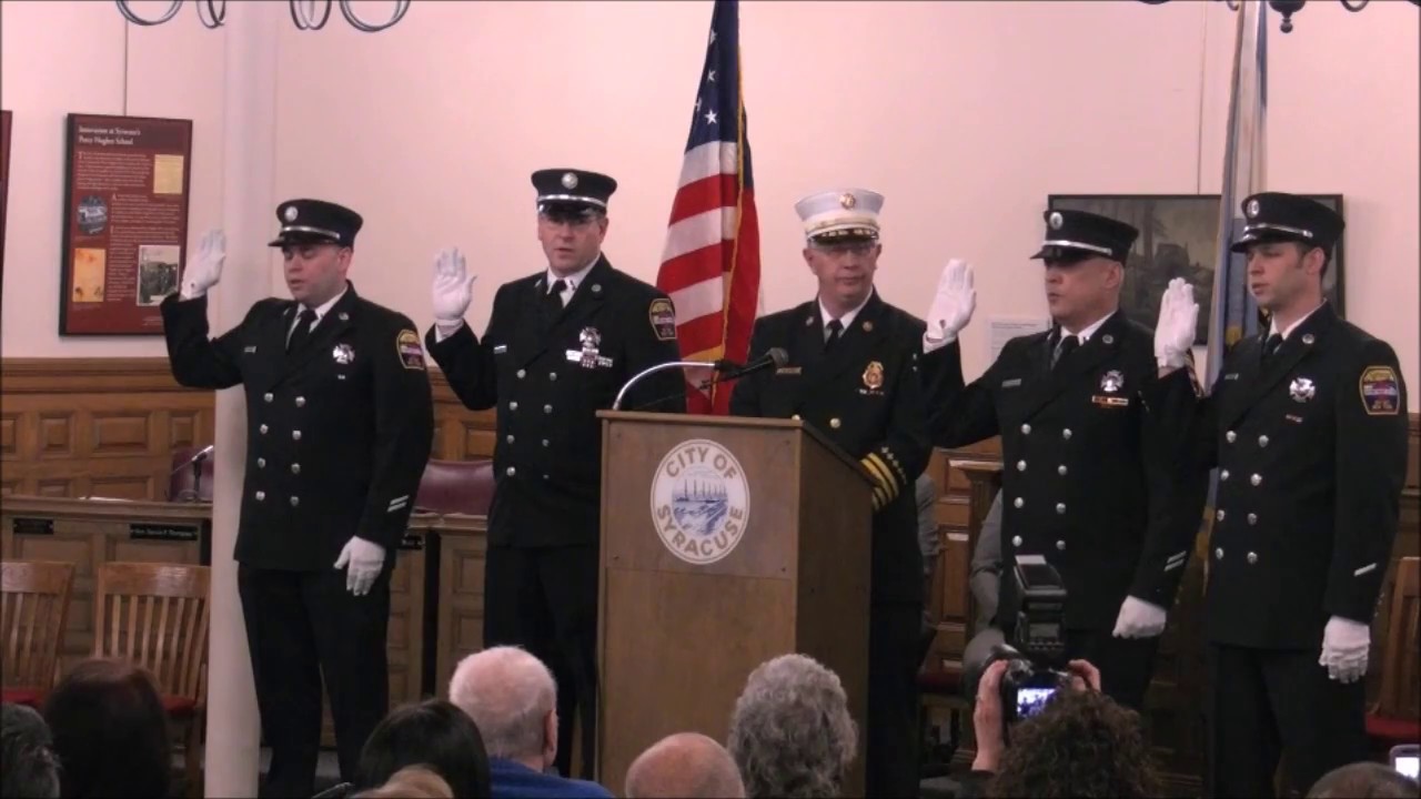 Fire Promotion Ceremony 1-13-2017 - YouTube