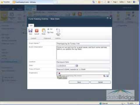 Creating a Person or Group Column in SharePoint 2010 - YouTube
