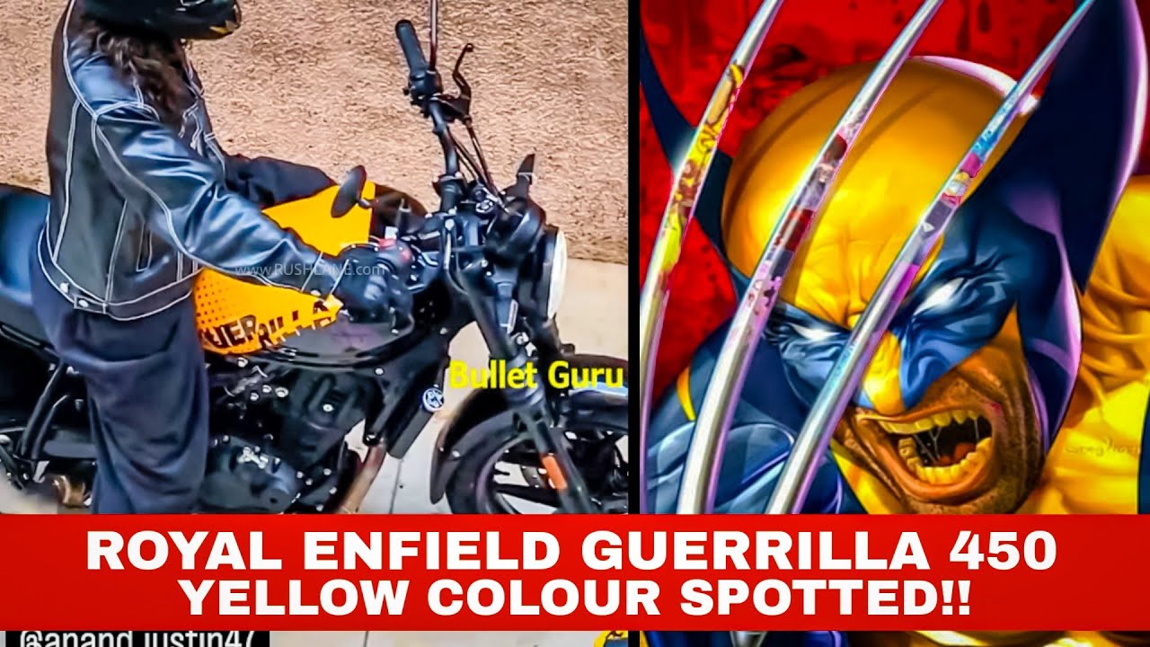ROYAL ENFIELD GUERRILLA 450 YELLOW COLOUR SPOTTED | ROYAL ENFIELD ...