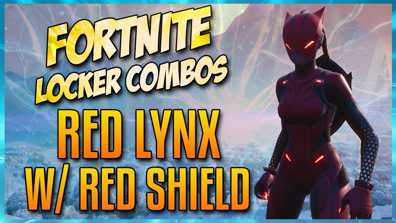 FORTNITE LOCKER COMBOS: RED LYNX W/ RED SHIELD | SCRATCHMARK | PAPER ...