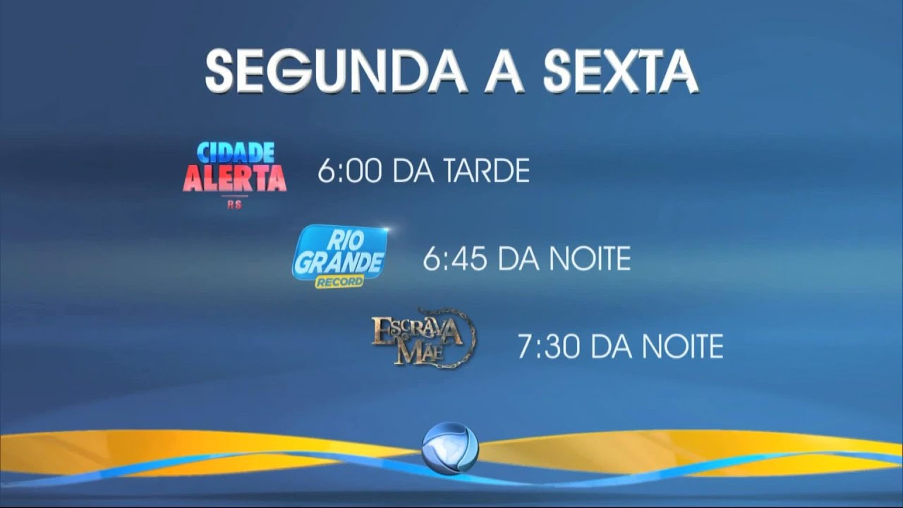 [RECORD RS] - Chamada vertical das noites da Record RS - Julho/2016 ...