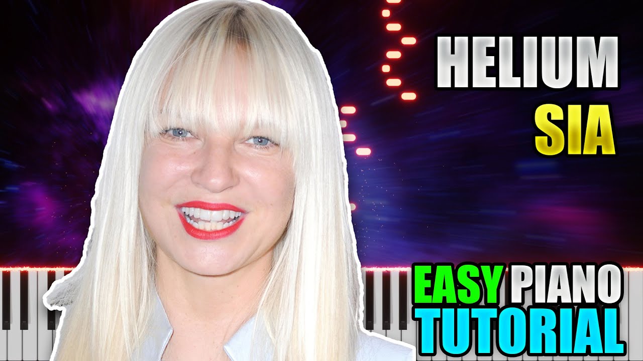 Helium - Sia | Easy Piano tutorial - YouTube