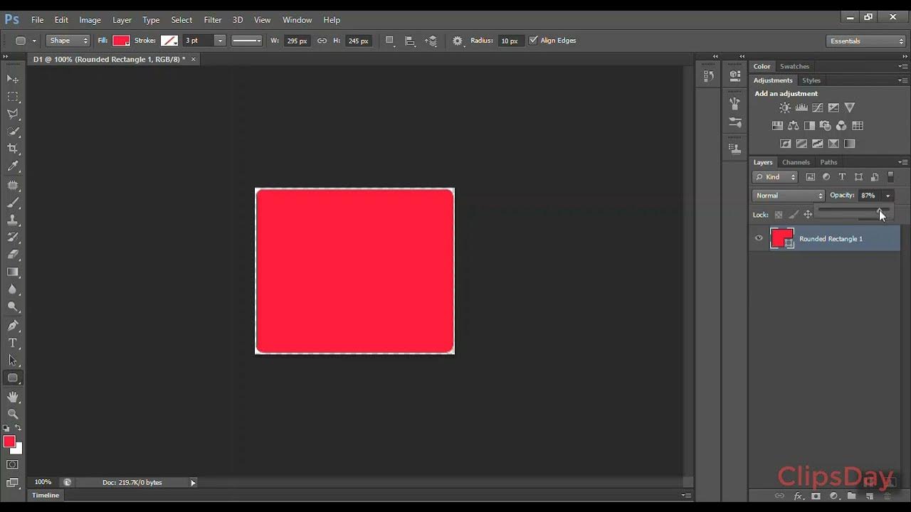 How to make curved corners in Photoshop - YouTube