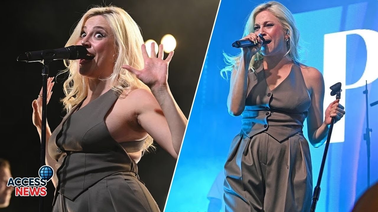 Pixie Lott Reveals Baby Bump On Stage! 🤰🎤 - YouTube