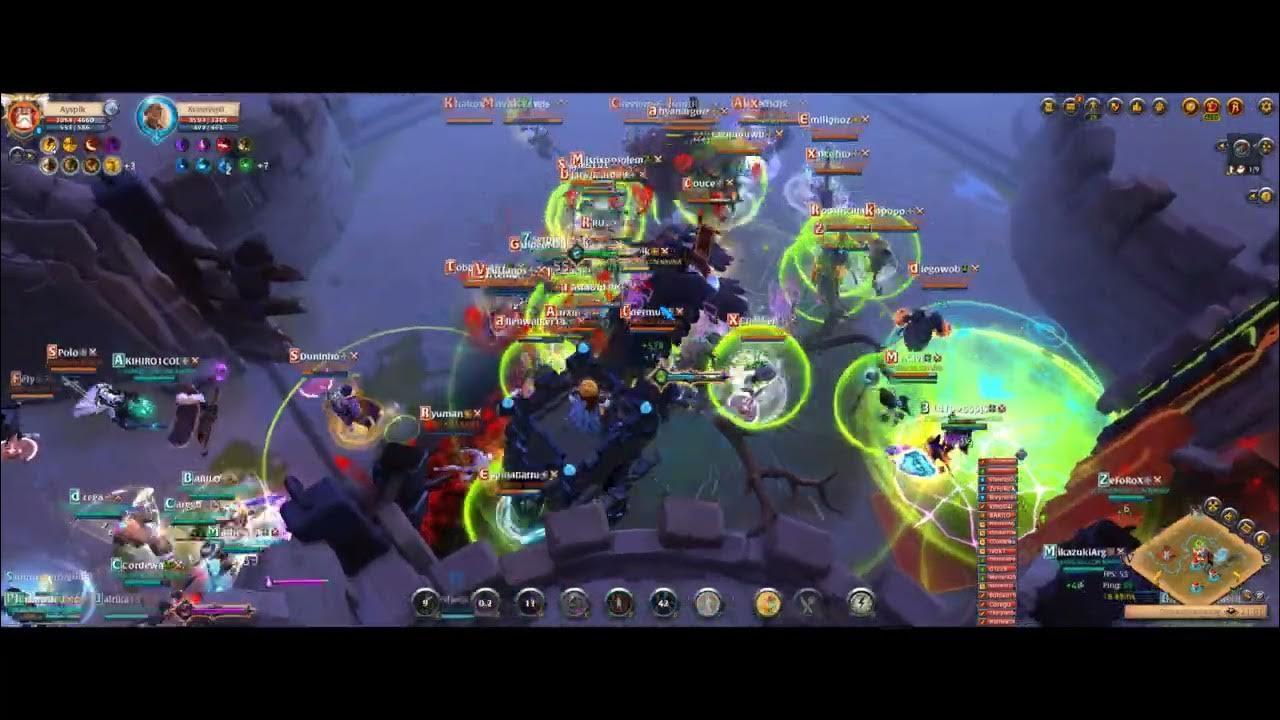 POV Pesada - McN vs - F5N RIGEL ORIONS Gremio Monos con Navaja - Albion Online ZvZ - YouTube