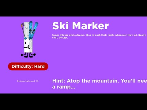 How to get Ski Marker - Find The Markers - YouTube
