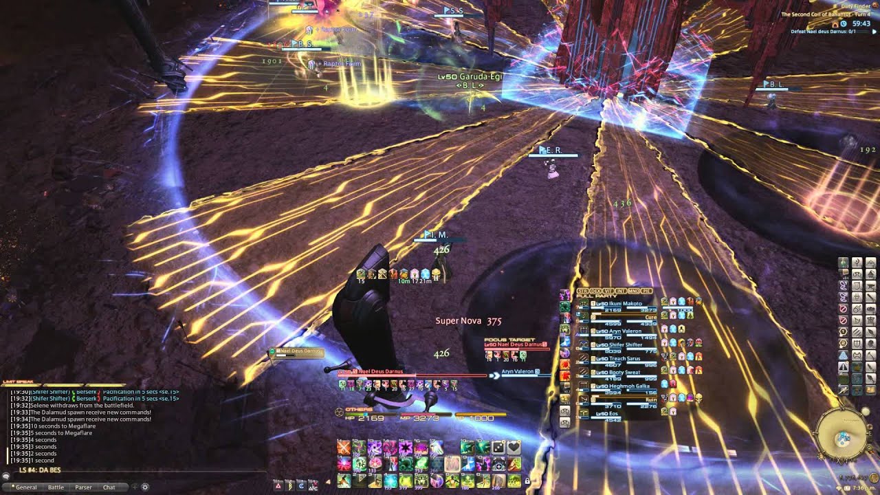 FFXIV: Nael Deus Darnus, Turn 9 [Kill #2] - YouTube