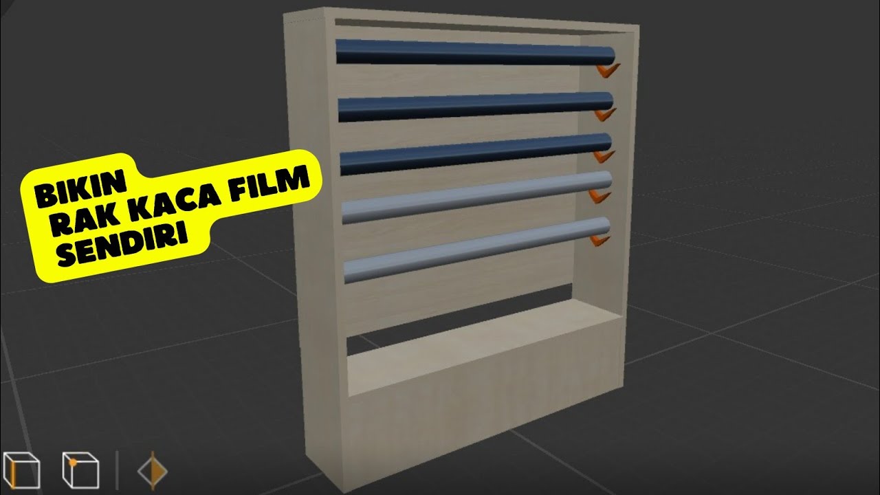 cara membuat RAK DISPLAY kaca film mobil - YouTube