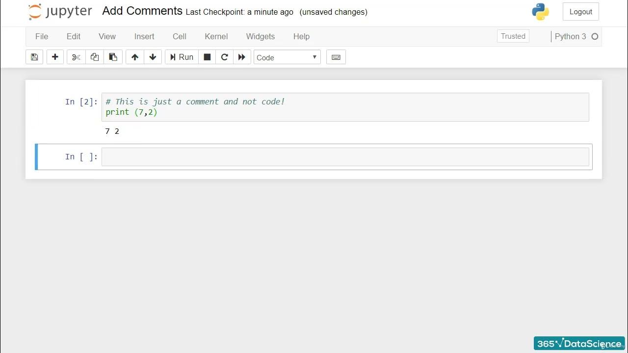 Learn Data Analyst 007 Basic Python Syntax Add Comments - YouTube