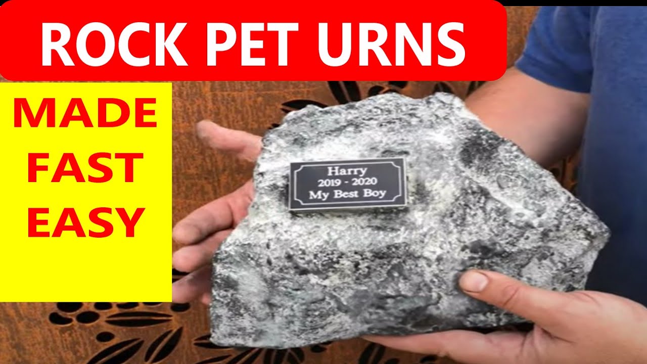 Make a rock pet urn fast and easy - YouTube