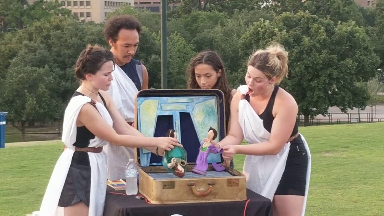 Rendition of "Julius Caesar" with dolls at the Houston Shakespeare ...