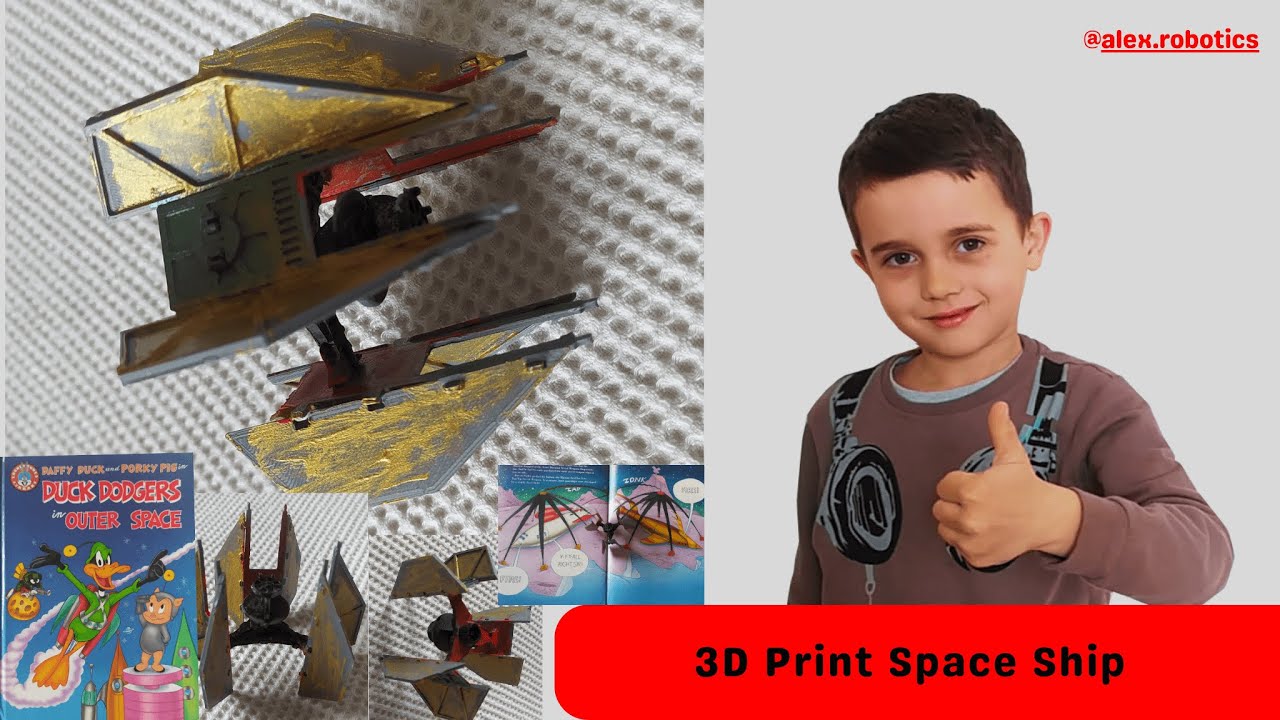 3D Printed Space Ship - YouTube