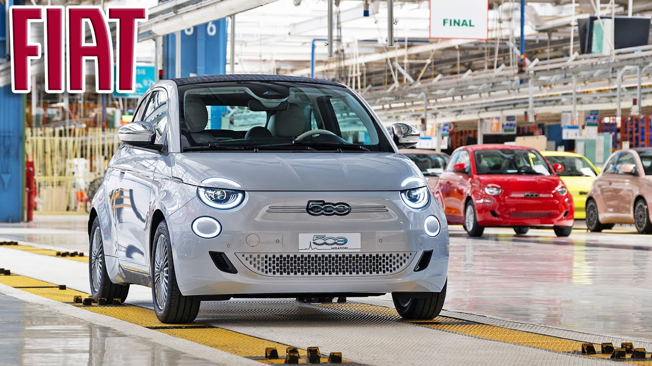 New Fiat 500 Electric Production, Fiat 500 assembly line - YouTube