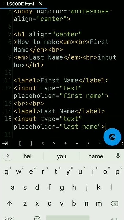 Make Name Input Box || LSCODE 🔥🔥🔥 - YouTube
