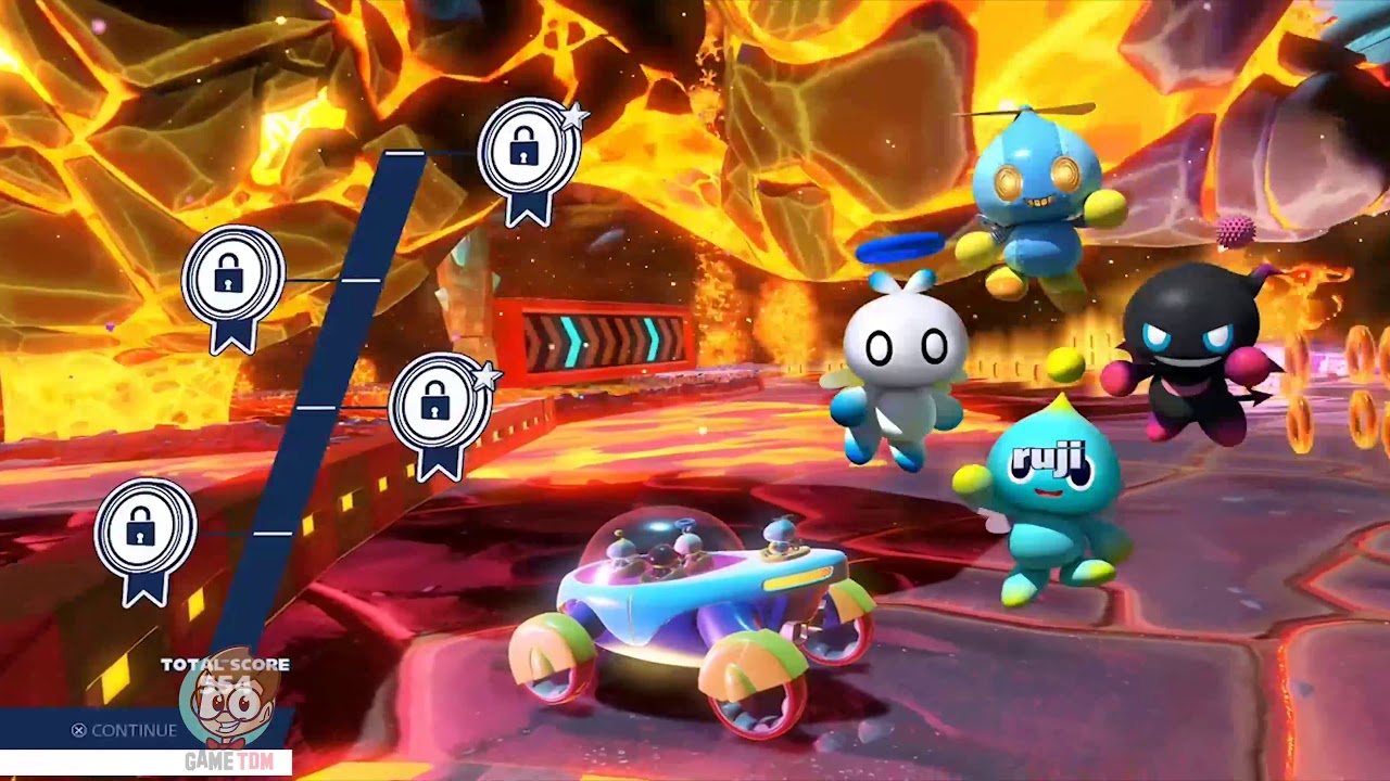 TEAM SONIC RACING CHAO Hidden Volcano PS4 Pro Gameplay 4k 1440p 60ᶠᵖˢ ...