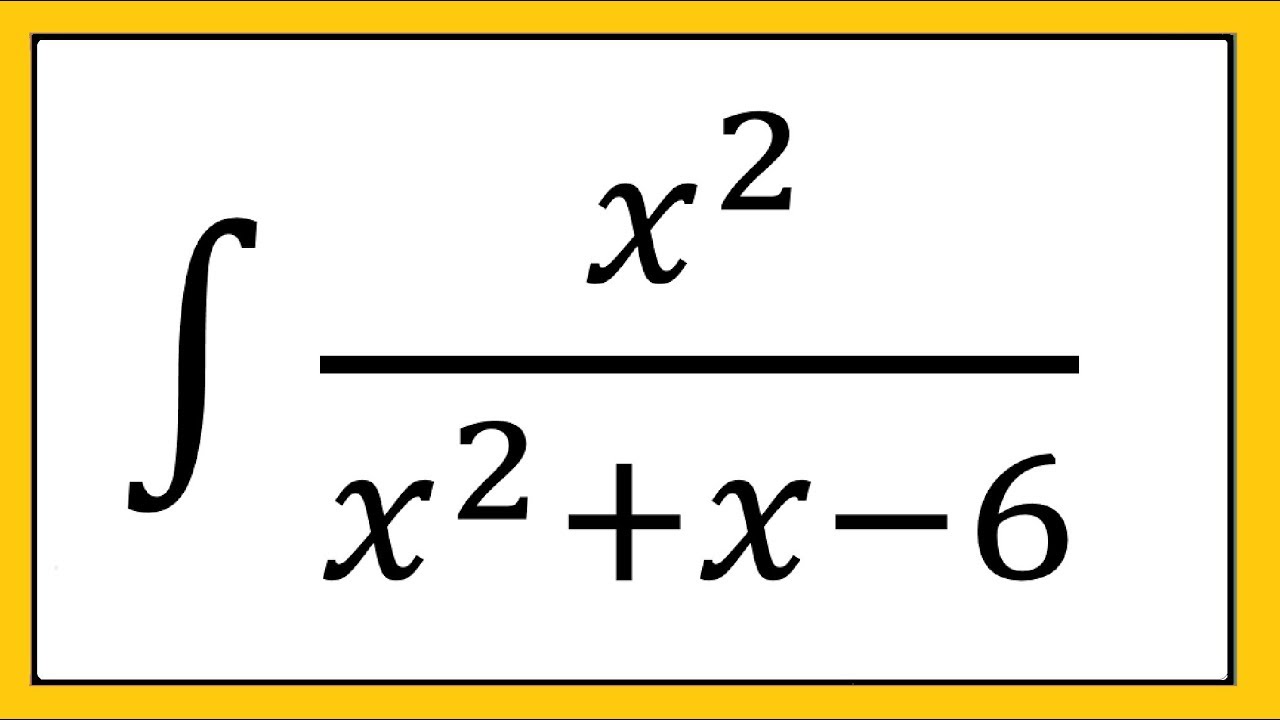 Integral por el método de las fracciones parciales. Ejercicio 9 - YouTube