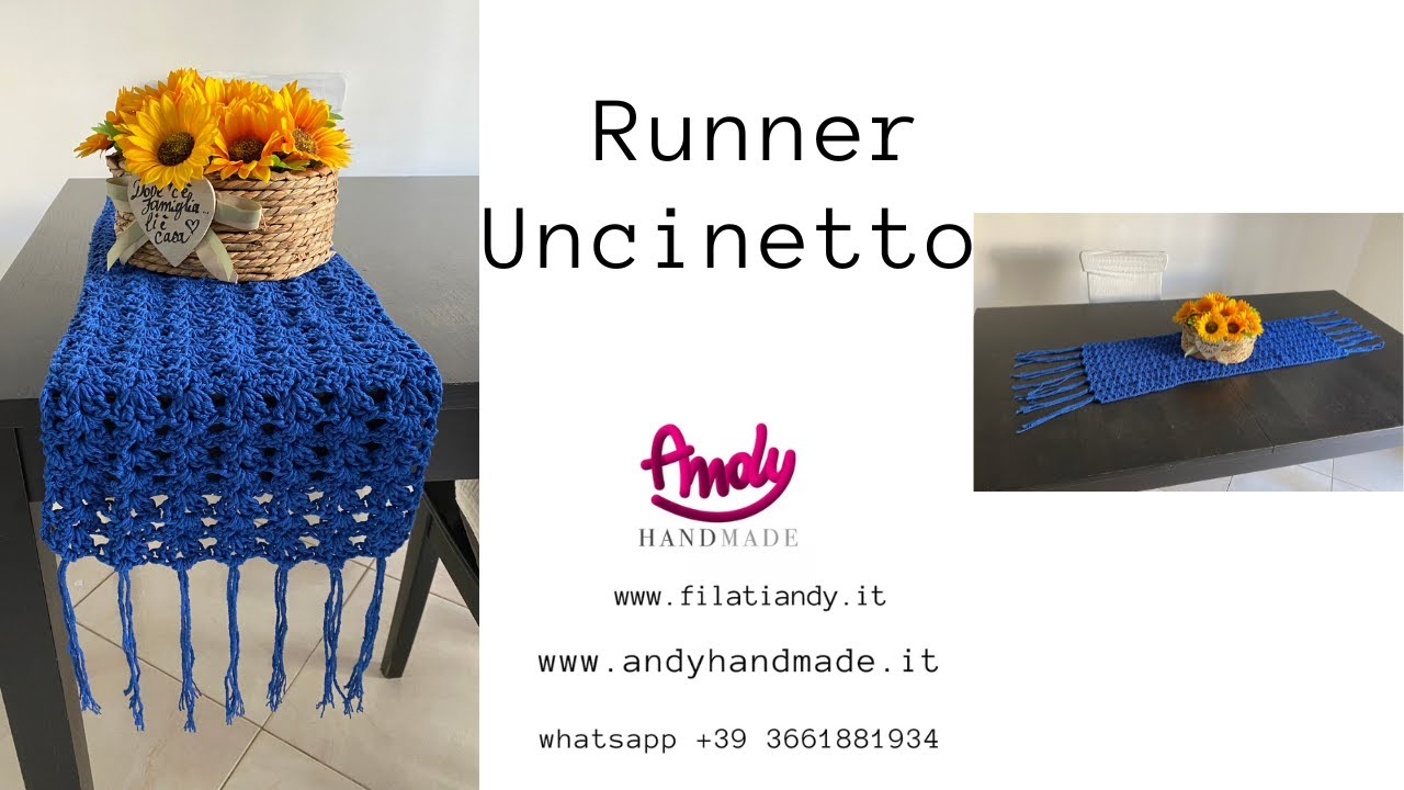 Tutorial Runner uncinetto - decoriamo la nostra casa - YouTube
