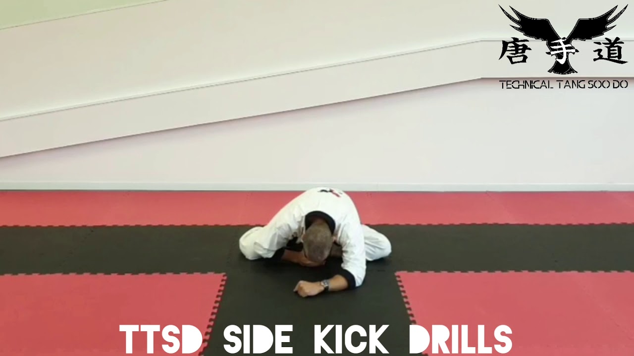 Tang Soo Do - Side kick drills - YouTube