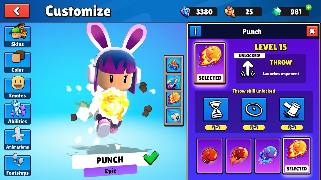 i play with 15 maxed level punch in ||stunble guys|| - YouTube