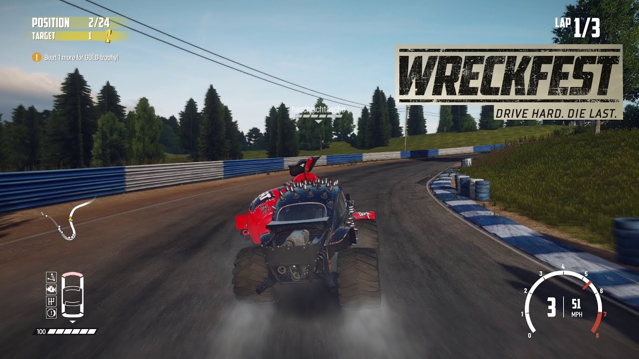 Penning the makin bacon cars in Wreckfest - YouTube