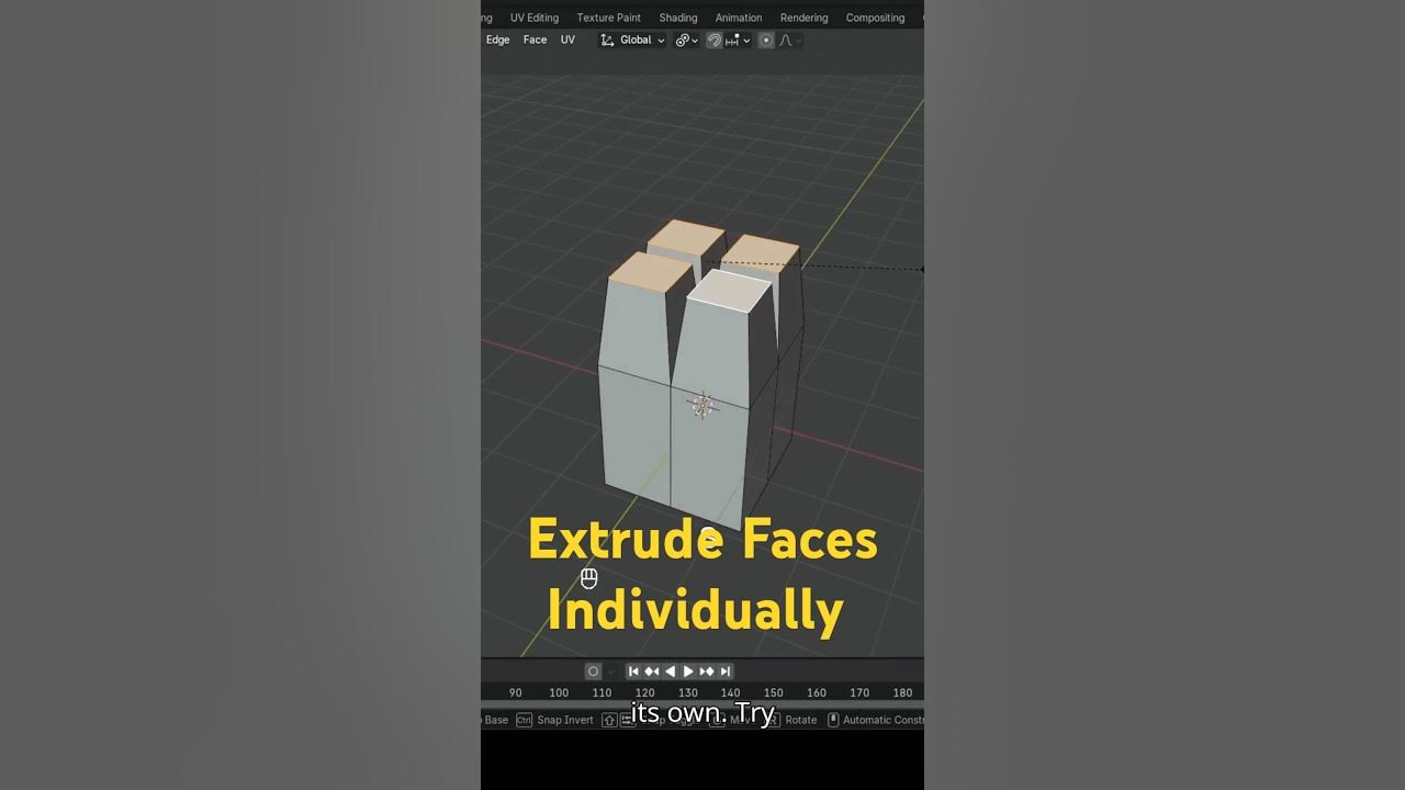 "How to Extrude Faces Individually in Blender" - YouTube