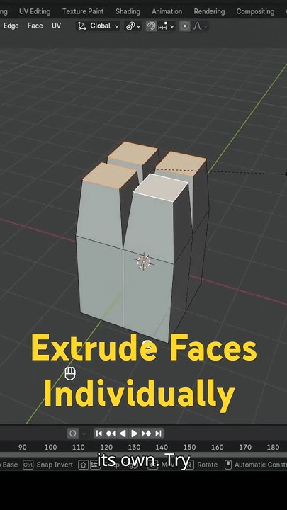 "How to Extrude Faces Individually in Blender" - YouTube