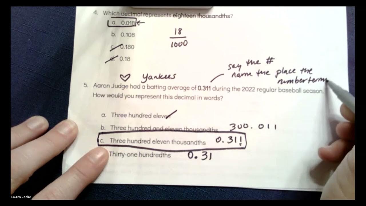 Grade 5: Unit 5 Lesson 2 HW Video (1.9.25) - YouTube