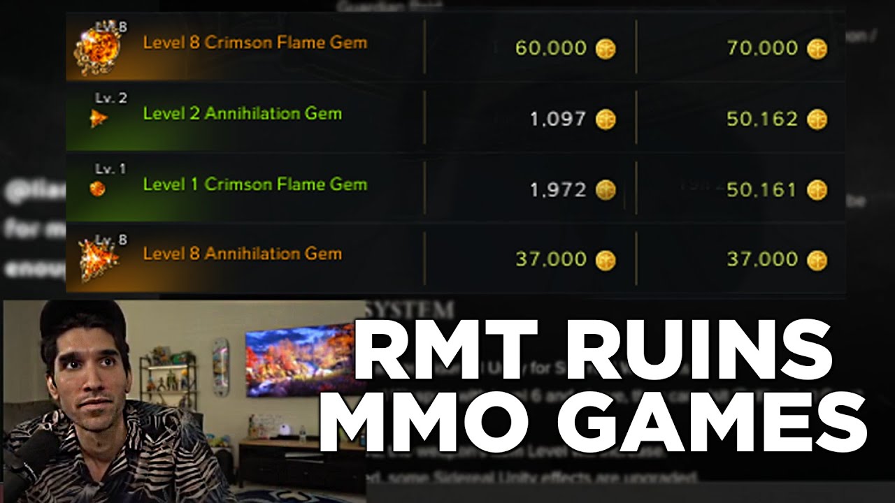 RMT has a HUGE Impact on an MMO - YouTube