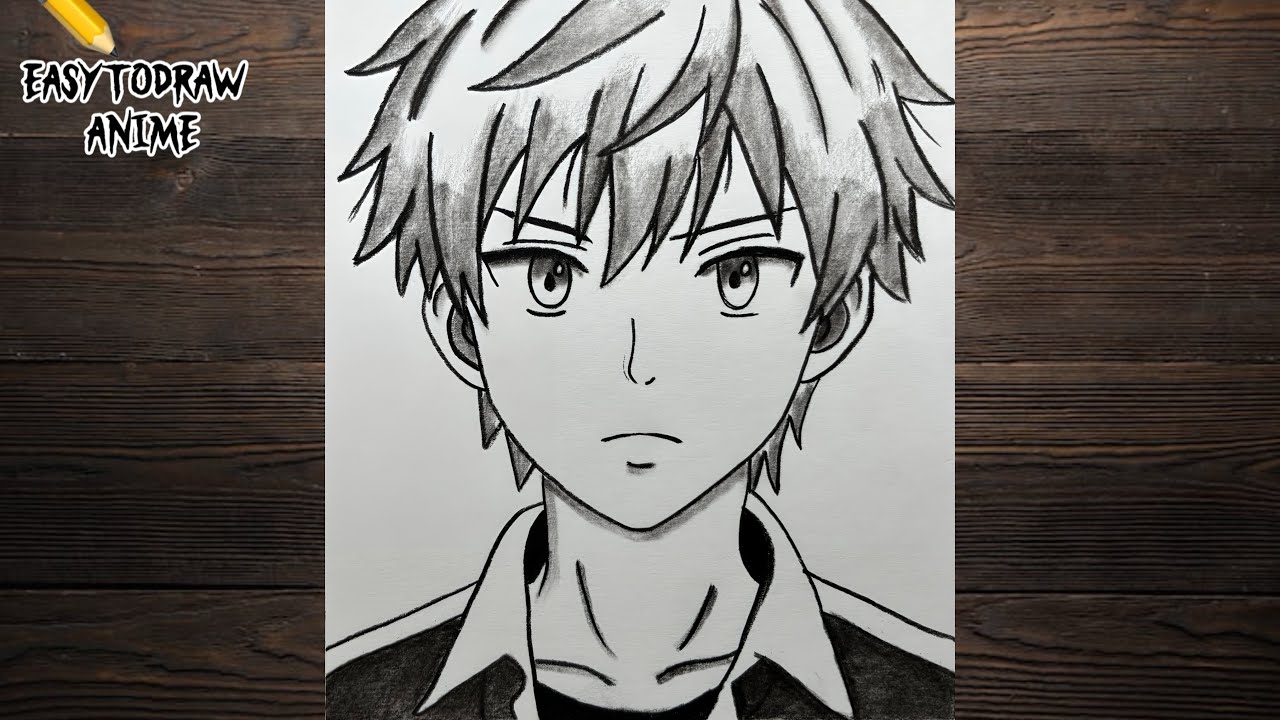 How to Draw Anime Boy Step by Step || Easy Anime Drawing || Step by ...