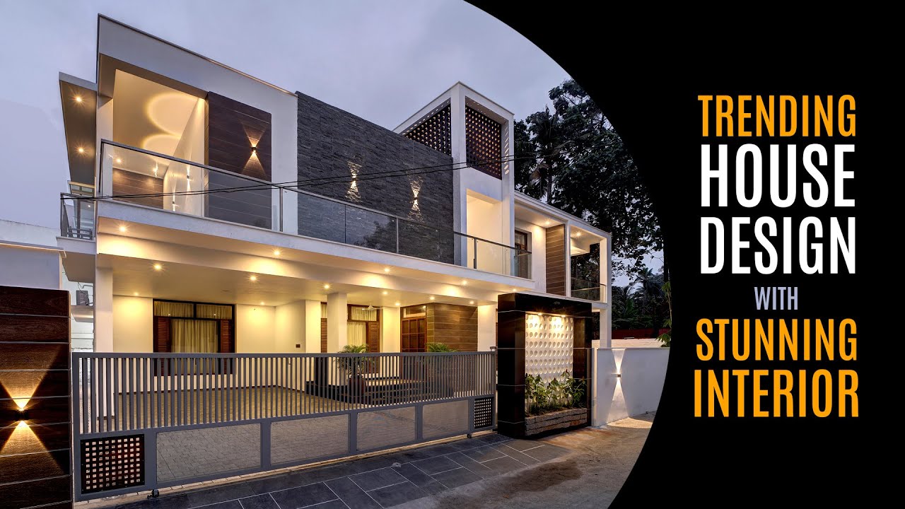 Modern Box type Elevation | Kerala Double Storey Home Design ...