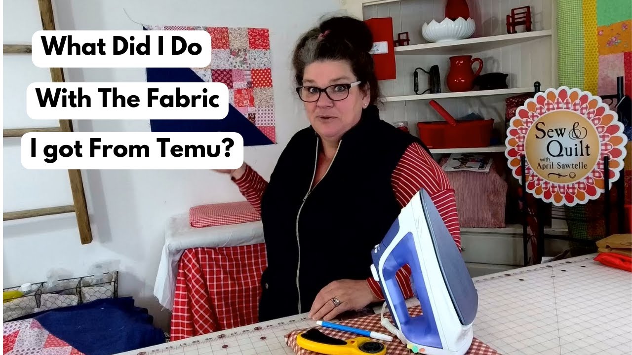 Temu Fabric Update / Fabric From Temu / Half Square Triangle Big Quilt ...