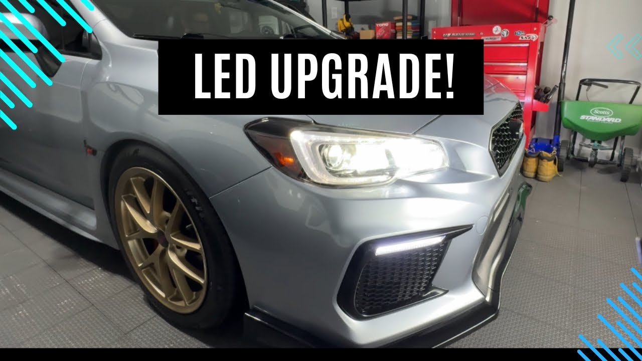 WRX STI LED HIGH BEAM & REVERSE LIGHT UPGRADE - YouTube