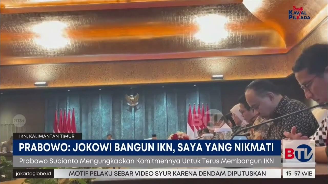 Prabowo: Jokowi Susah Payah Membangun IKN, Saya yang Menikmati | Beritasatu - YouTube
