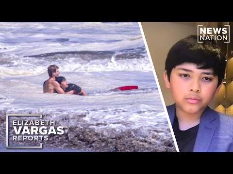 10-year-old boy rescued in viral beach incident tells his story