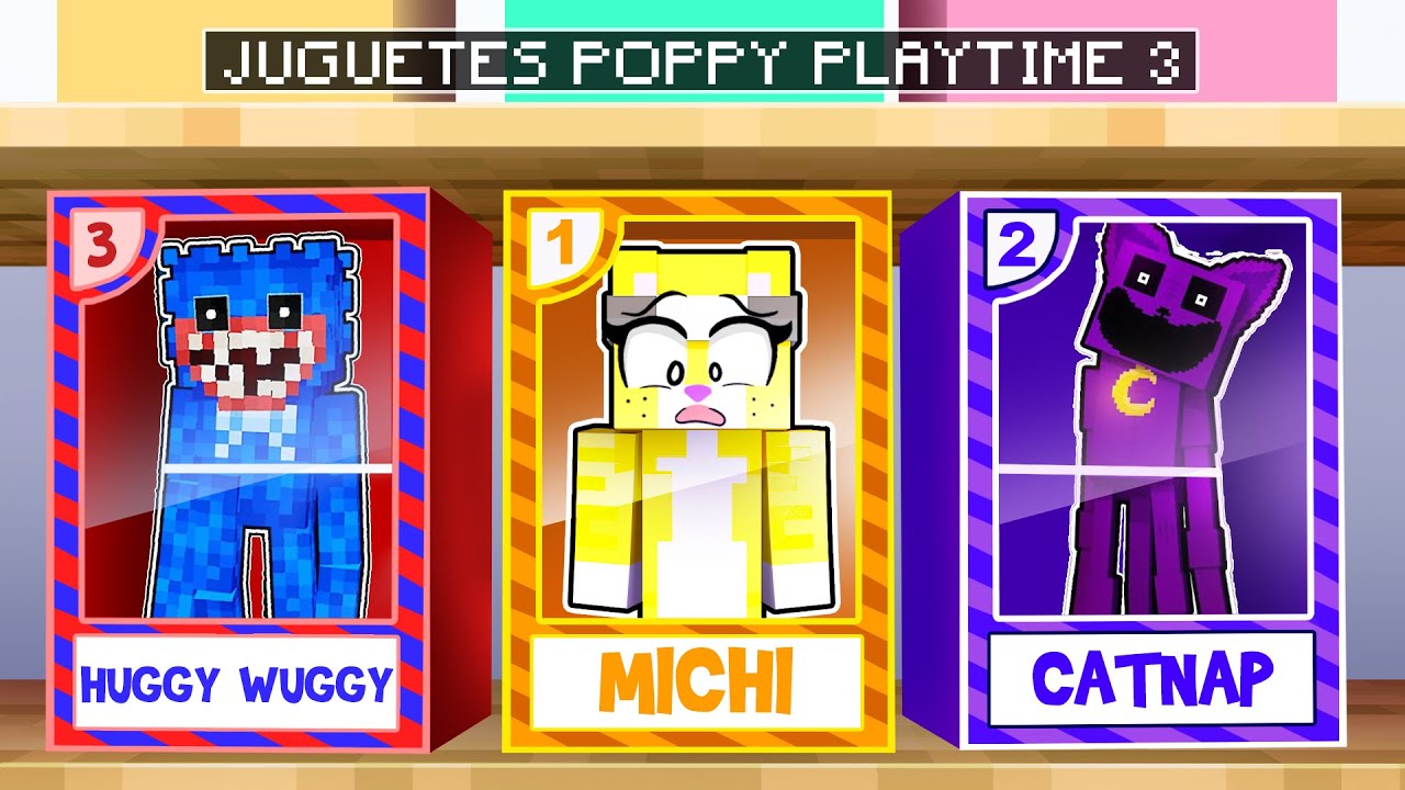 Poppy Playtime 3 Pero Son Juguetes Michi Miau Con Catnap Y Huggy