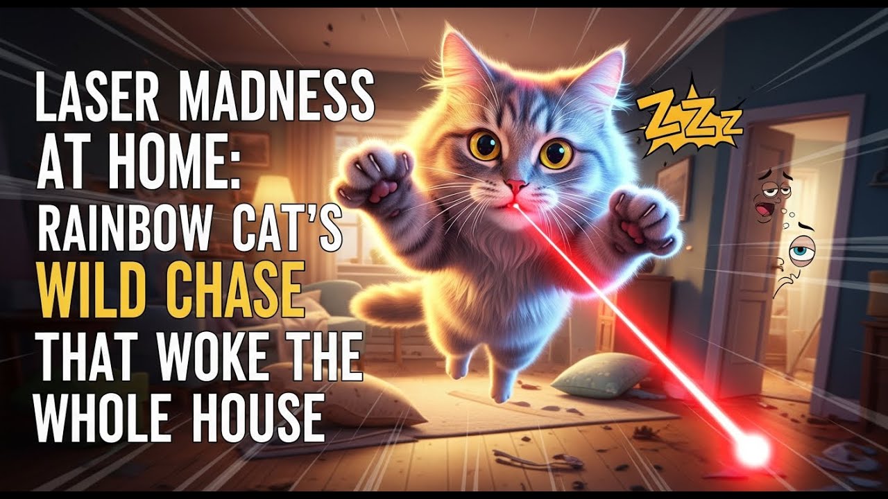 Laser Madness at Home: Rainbow Cat’s Wild Chase That Woke the Whole ...