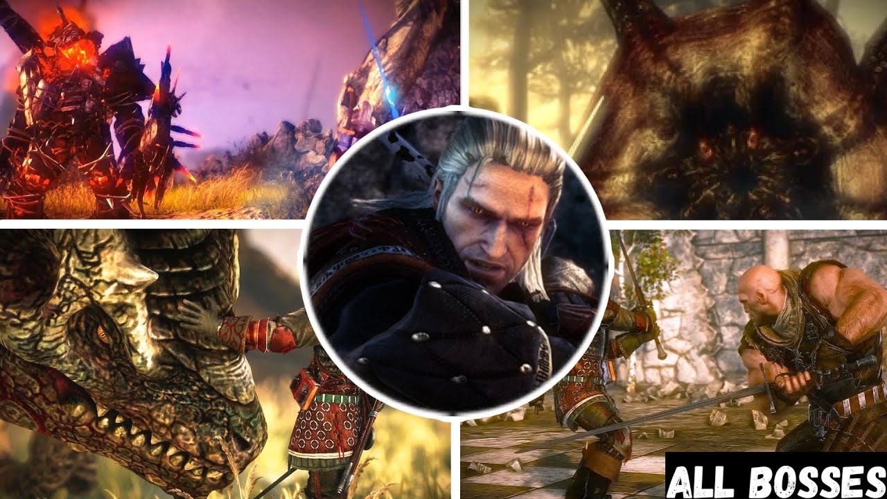 The Witcher 2 Assassins of Kings - All Bosses - YouTube
