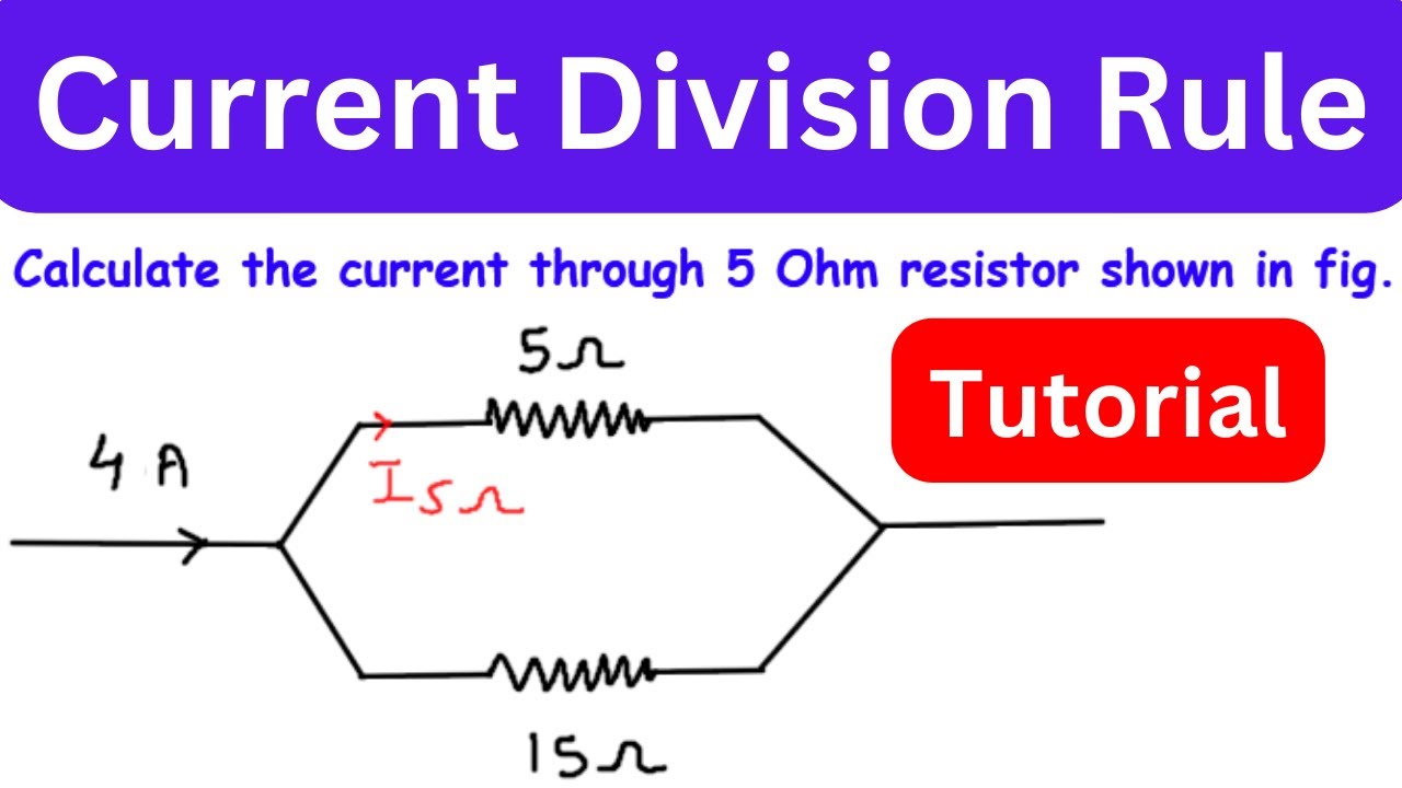 Current Division Rule Simple Example Electrical Engineering YouTube Current Division Rule Simple Example Electrical Engineering YouTube