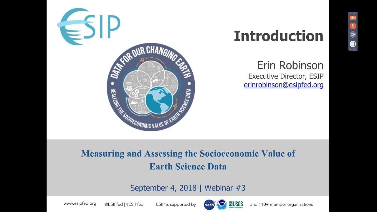 Webinar #3 - Measuring and Assessing the Socioeconomic Value of Earth ...